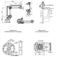 China CNGBS25-C1760 25kg Payload 1760mm Reach 4 Axis Industrial Robot Arm for Stamping for sale