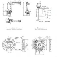 China GBS180-C3200CN 180kg Payload 3200mm Reach 4 Axis Industrial Robot Arm for Stacking for sale