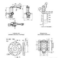 China CNGBS500-C3200 500kg Payload 3200mm Reach 4 Axis Industrial Robot Arm for Handling for sale