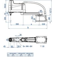 China GBS10A-R700-SC 10kg Payload 700mm Reach 4 Axis SCARA Robot Arm for Assembly for sale
