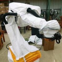 China Custom Industrial Robot ESD Anti-static Protective Clothing for Electronics Precision Equipment Handling Assembly for sale