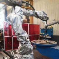China Customized Flame Retardant Heat Insulation Robot Protective Clothing for KUKA FANUC Yaskawa Welding Foundry for sale