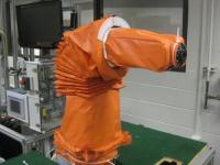 China Customized Industrial Robot Dustproof Protective Suit Protective Clothing for Palletizing Handling Robotic Workstation for sale