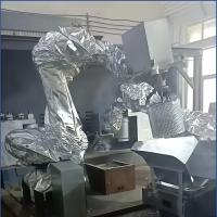China Industrial Robot Protective Suit Flame Retardant Heat Insulation Anti Metal Spatter High Temp Resistant Welding Robot Cover for sale