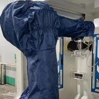 China Spraying Palletizing Robot Cover for Fanuc Yaskawa KUKA Kawasaki Flame Retardant for sale