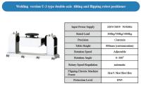 China 1000kg U-Type Rotary Welding Positioner Robotic External Axis for sale