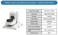 China 1000kg 2-Axis L-Type Rotary Welding Positioner for Heavy Fabrication for sale