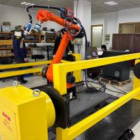 China H-Frame Robot Welding Positioner GBS-02-H300/500 Servo Industrial Robotic External Axis for MIG MAG Robot Welding Cell for sale