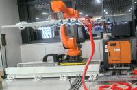 China Teachless KUKA KR 12 R1440-2  12kg Payload 1440mm Reach Arc Welding Robotic Arm Workstation for sale
