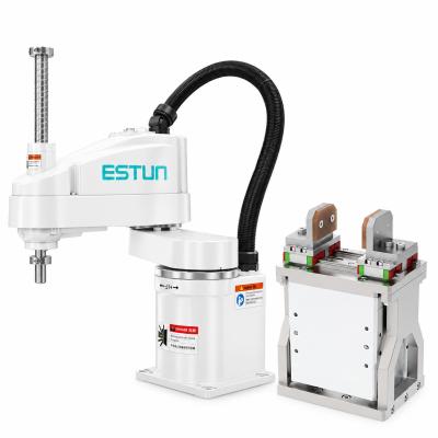 China High Speed and Precision ESTUN IER6-500-SR 4 Axis 6kg Payload 500mm Reach SCARA Robot with CNGBS Gripper for Pick and Place for sale