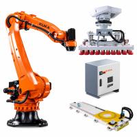 China Advanced High Performance KUKA KR 140 R3200-2 PA 140kg Payload 3195mm Reach Palletizing Robot Arm with Vacuum Pad for Logistics for sale