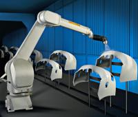 China Fanuc P-50iB Paint Robot 6 Axis Industrial Robot Arm Payload 10kg Reach 1800mm Automatic Painting Coating Spraying System for sale