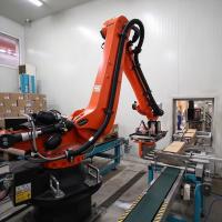 China High Speed KUKA KR140 R3200-2PA 5 Axis Robotic Arm Milk Carton Handling Workstation for sale