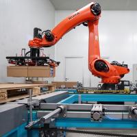 China High Speed KUKA KR140 R3200-2PA 5 Axis Robotic Arm Milk Carton Handling Workstation for sale