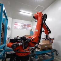 China High Speed KUKA KR140 R3200-2PA 5 Axis Robotic Arm Milk Carton Handling Workstation for sale