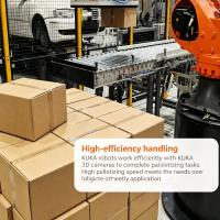 China Automatic KUKA KR140 R3200-2PA 5 Axis High-speed Carton Palletizing Robot for sale