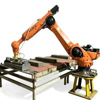 China Fully Automatic KUKA KR210 R3100-2 6axis Robotic Arm Brick Handling Workstation with for sale