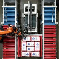 China KUKA KR140 R3200-2 PA Five Axis Palletizing Robot for Carton and Bag Lines for sale