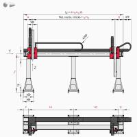 China GUDEL Guide Rail Linear Tracks for Overhead Installation of Robots FP-3 V4 Assist for sale