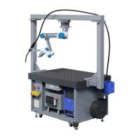 China 500Kg L-Type Dual-Axis Positioner Cobot Welding Station Integrated Control Cabinet Safety Standard Full Surround Welding Tank for sale