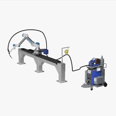 China Floor Mounted Rail Welding Cell Customizable 10m Track Long Seam Metal Welding for sale
