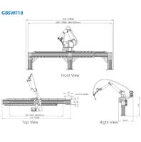 China Floor Mounted Rail Welding Cell Customizable 10m Track Long Seam Metal Welding for sale
