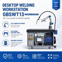 China Compact 6KG 12KG Robotic Welding Workstation 0.03mm Repeatability Modular Design for sale