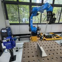 China CNGBS SA10/2000H Free Teach Welding Robot with Bochu BCW600P Laser Seam Tracker System Planning Path on CNGBS Linear Track for sale