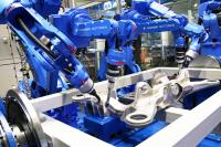China 165kg Payload 3140mm Reach 6 Axis Shelf Mounted Handling Robot 0.05mm Repeatability for sale