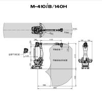 China Advanced FANUC M-410iB/140H 5 Axis 140kg Payload High Speed Palletizing Robot for sale
