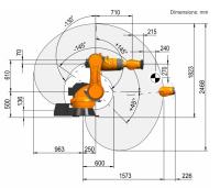 China Heavy-Duty 160kg Payload 1570mm Reach KUKA KR 160 R1570 Nano 6-Axis Industrial Robot for sale