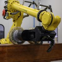 China Sheet Metal Bending Loading Unloading Robot FANUC R-2000iC/125L Power Distribution for sale