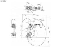 China Kawasaki BX100N 100kg Industrial Robot Compact Design Heavy Payload Flexible for sale