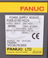 China FANUC Servo Amplifier  A06B-6140-H026 - ALPHA i POWER SUPPLY MODULE MDL AiPS- 26 for sale