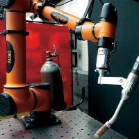 China AUBO-i20 Collaborative Robot Repeatability ±0.1mm with Weld Seam Tracking Sensor for sale