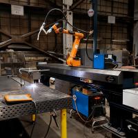 China AUBO-i5 Arc Welding Robot 5kg 886mm with Welding Torch AOTAI Welding Machine for sale