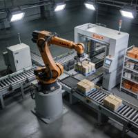 China KUKA 6-Axis Industrial Handling Robot Workstation for Warehouse Logistics for sale