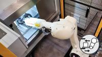 China Kawasaki CNC Machine Tending Robot 25kg Payload 1885mm Reach Automatic Loading for sale