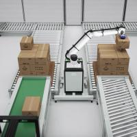 China Huayan S50 Collaborative Robot  50kg Payload 2000mm Reach, Dual Station Carton Palletizing & Depalletizing Robot CE Certified for sale