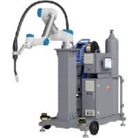 China Mobile Cobot Arc Welding Workstation 6kg Payload 1800mm Reach Collaborative Robot Cart Horizontal Extension Arm PLC Motor for sale