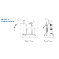 China Mobile Cobot Arc Welding Workstation 6kg Payload 1800mm Reach Collaborative Robot Cart Horizontal Extension Arm PLC Motor for sale
