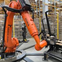 China KUKA KR150 R3100 150kg Payload Handling Robot 3100mm Reach Vacuum Suction Cup for sale