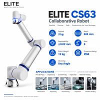 China Cost Effective Elite CS63 3kg Payload 624mm Reach High Precision Collaborative Robot Arm with Vacuum Pad for Pick and Place for sale