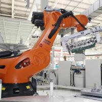 China KUKA 800kg Payload Palletizing Robot 3200mm Reach Gripper Steel for sale