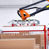 China KUKA 800kg Payload Palletizing Robot 3200mm Reach Gripper Steel for sale