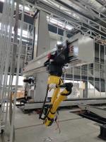 China FANUC Gantry Robot Welding Workstation Suspended Rail for Steel Battery Tray for sale