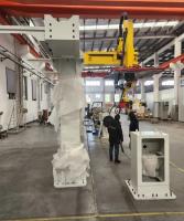 China FANUC Gantry Robot Welding Workstation Suspended Rail for Steel Battery Tray for sale
