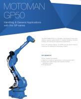 China Yaskawa GP50 50kg Payload Handling Robot 2061mm Reach CNC Machine Loading for sale