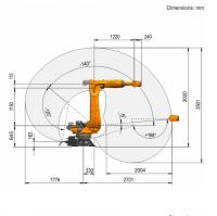 China KUKA KR300 R2700-2 300kg Payload Palletizing Robot 2701mm Reach 3D Vision for sale