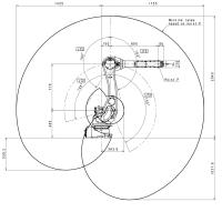 China Kawasaki RS020N 20kg Payload Deburring Robot 1725mm Reach 6-Axis for sale